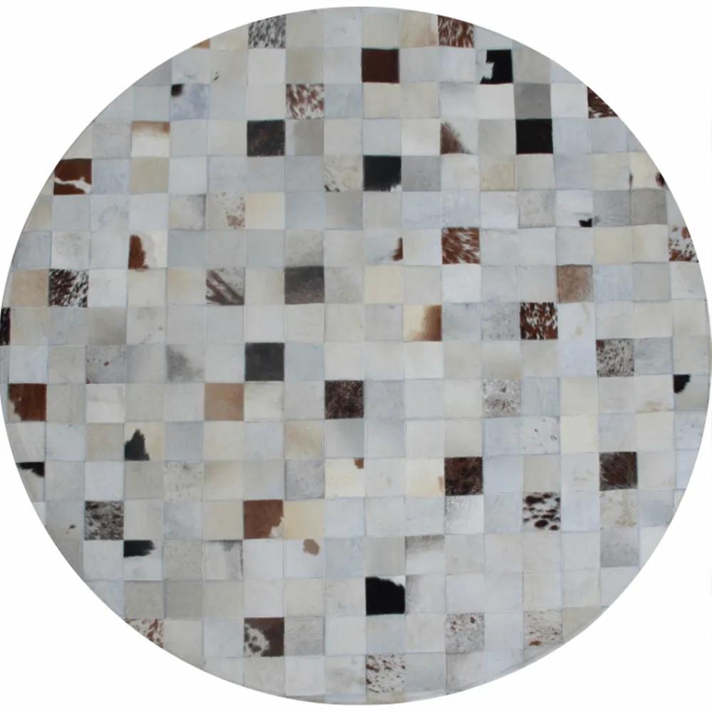 Tempo Kondela, s.r.o. Luxusní koberec, pravá kůže, 200x200, KŮŽE TYP 10