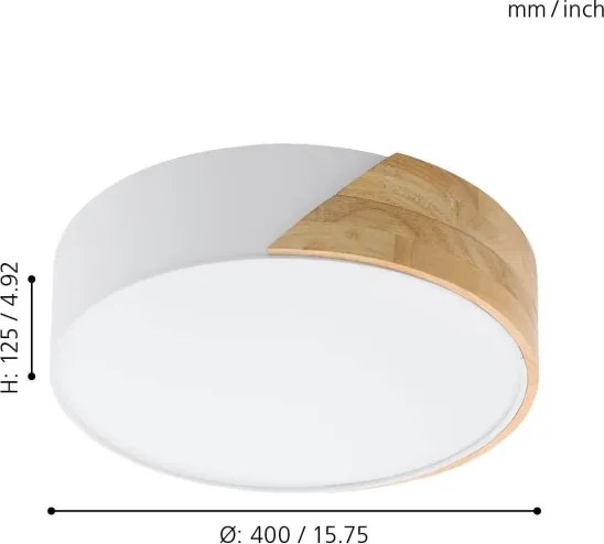 Eglo 99458 - Stropní svítidlo GRIMALDINO 2xE27/28W/230V