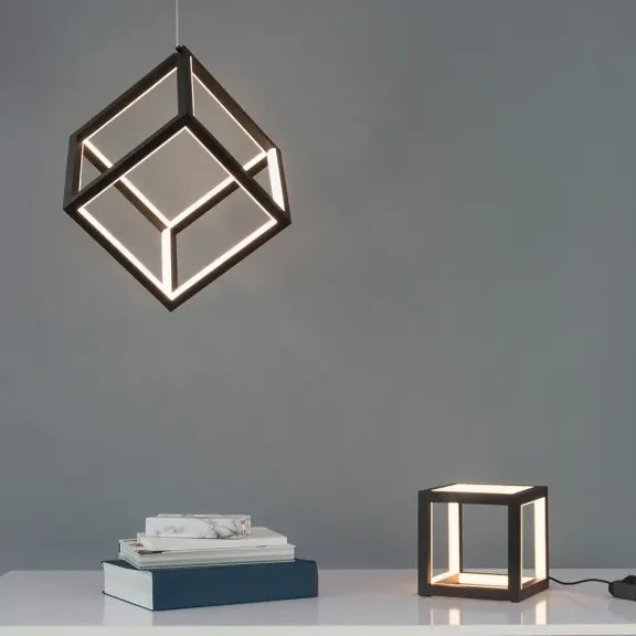 LED lustr Gabbia 25 černé