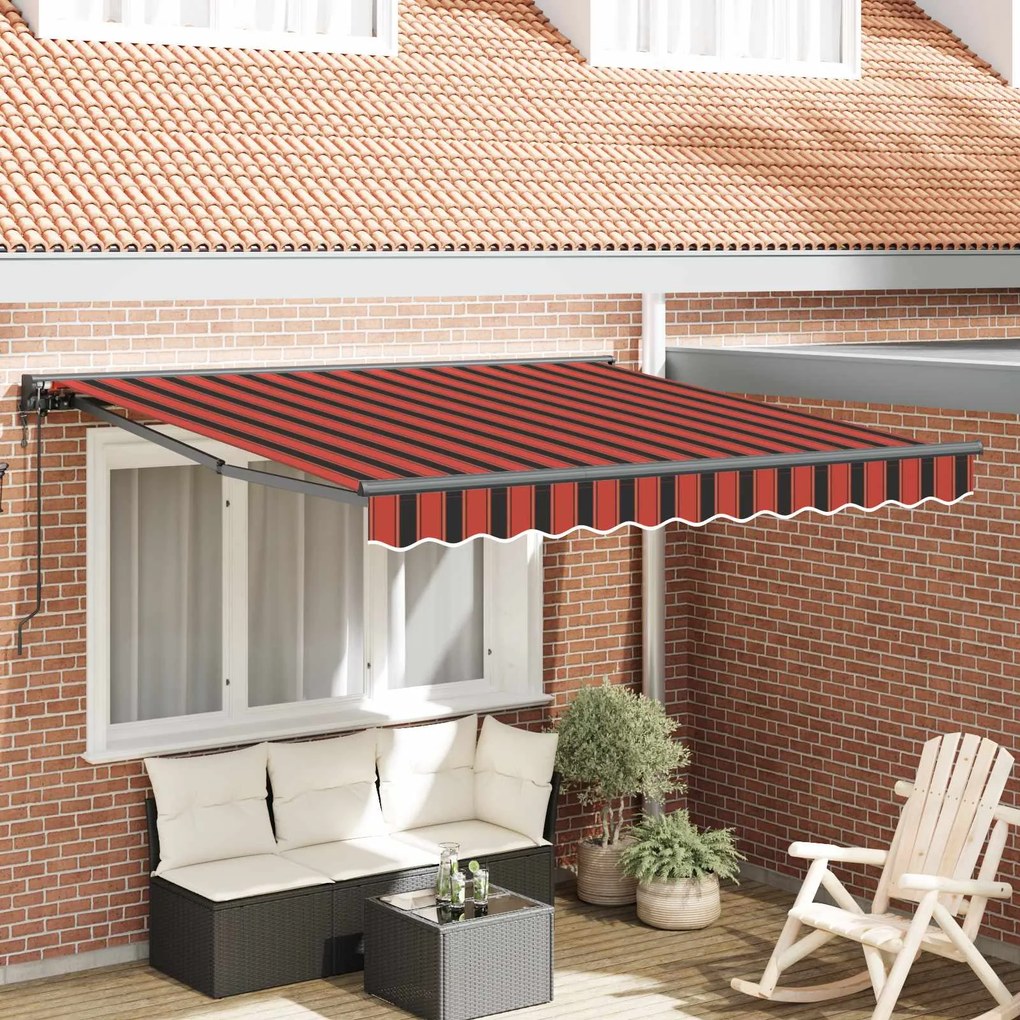 Rám markýzy Oranžová a Černá 300 x 250 cm 3329954