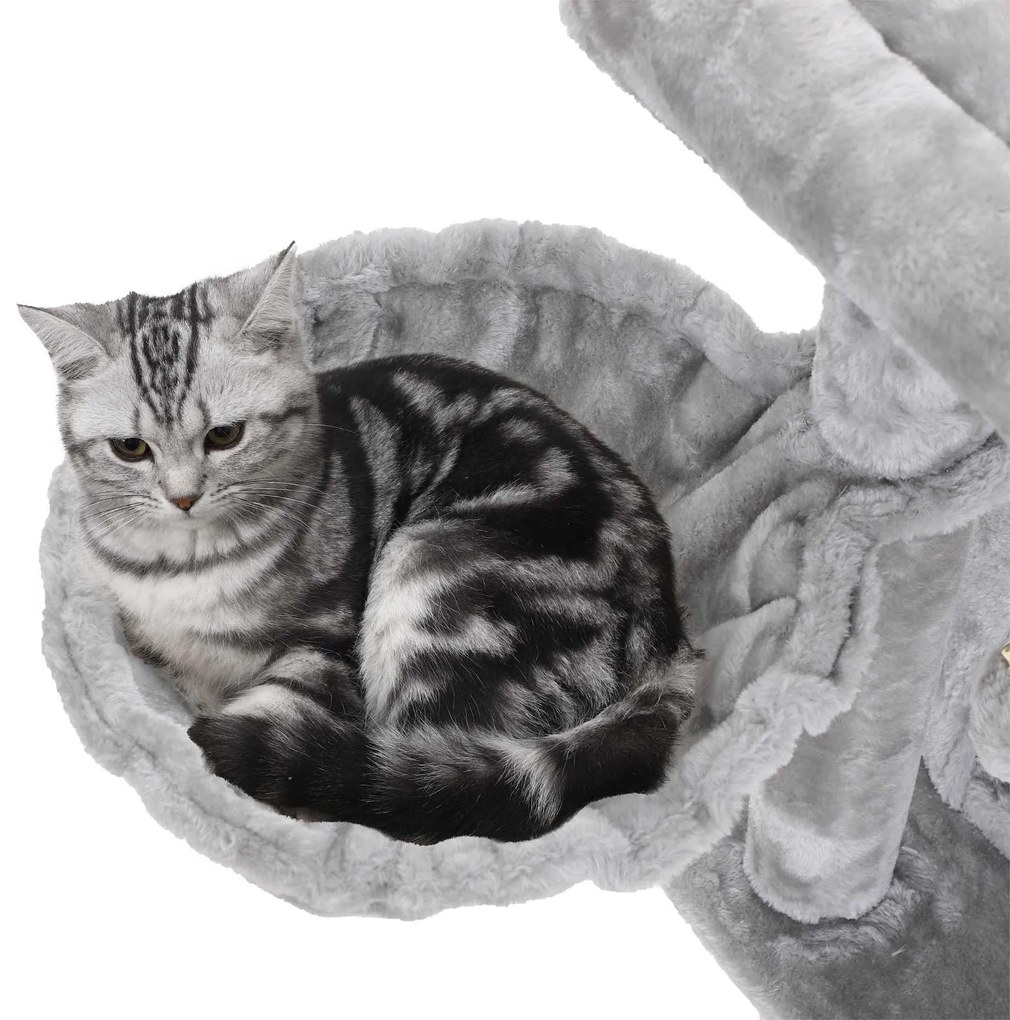 Kočičí škrabadlo Oktana I 96 cm světle šedé