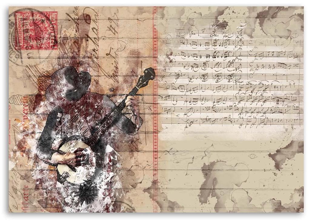 Gario Obraz na plátně Abstraktní hudebník Rozměry: 60 x 40 cm