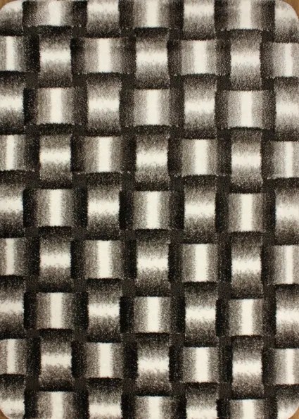 Makro Abra Kusový koberec LUNA SHAGGY 1705 šedý 120 x 170