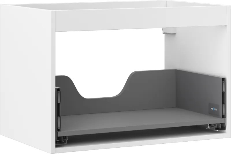 Mexen Box-A, závěsná skříňka 70 cm, 1 zásuvka, bílá matná, 91AX0-0700-470-1-01