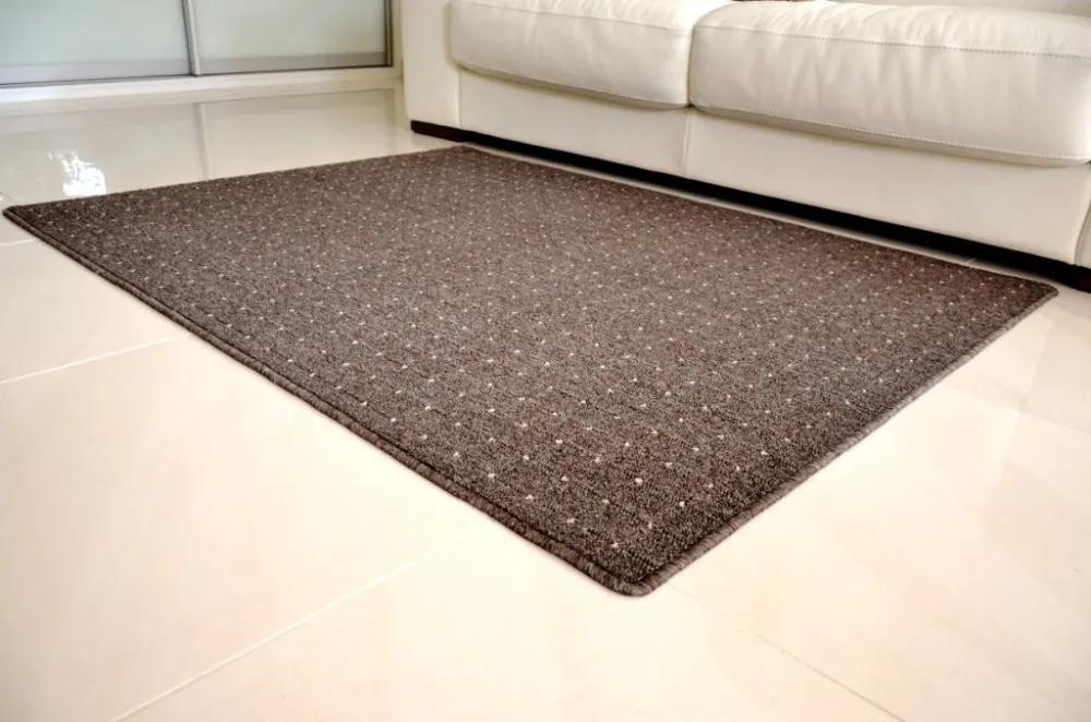 Vopi | Kusový koberec Vopi Udinese hnědý - Kulatý 200 cm průměr