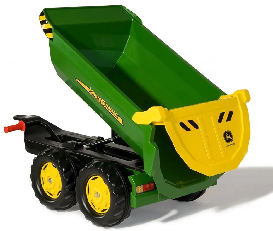 Sklápěcí traktorový návěs Rolly Toys John Deere Halfpipe zelený