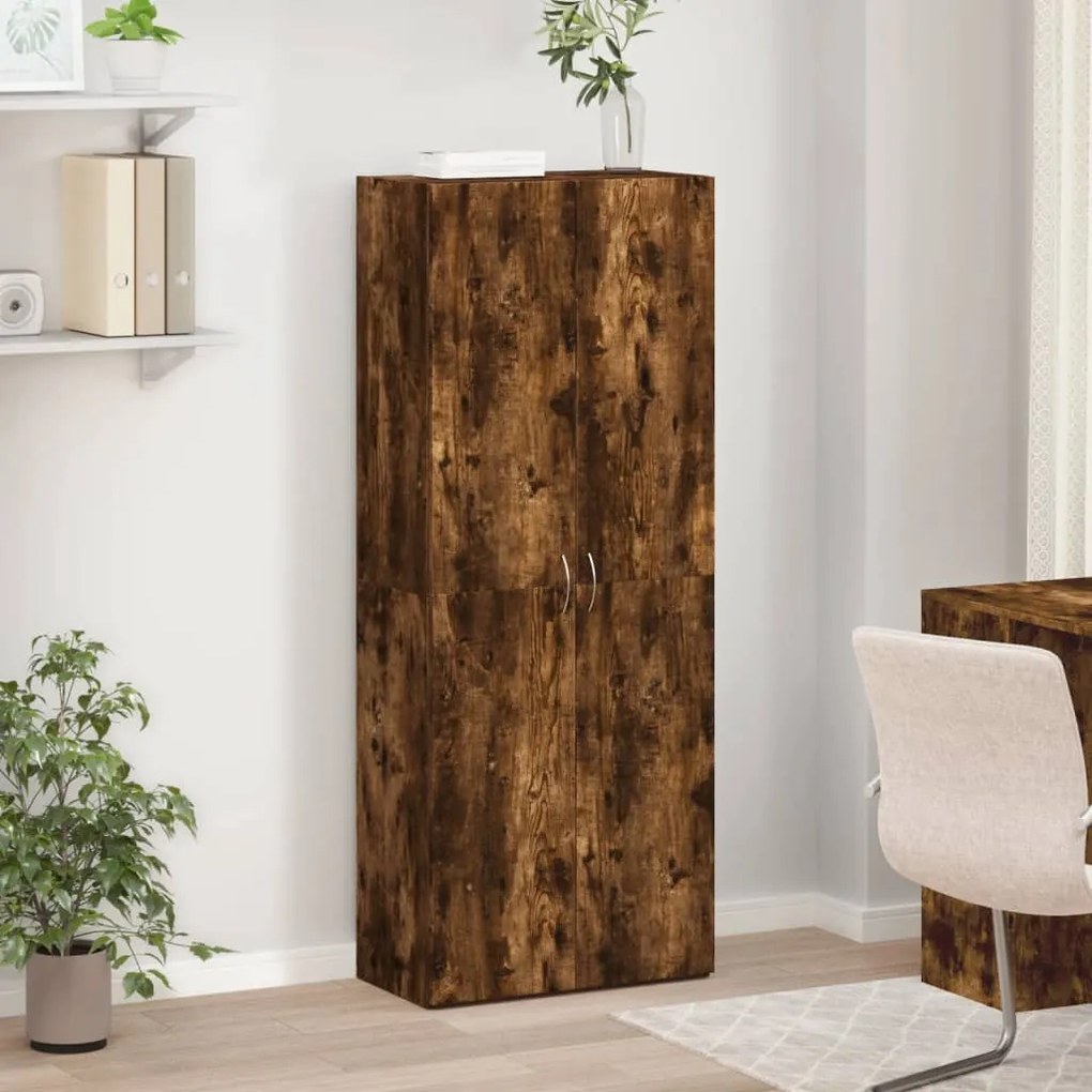 Kartotéka kouřový dub 60 x 32 x 153 cm kompozitní dřevo 3276648