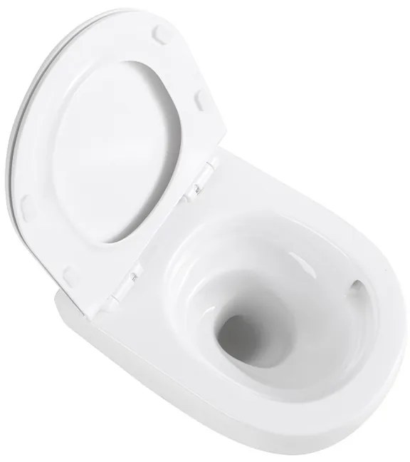 BPS-koupelny Závěsná WC mísa se SoftClose sedátkem HYD-6775, bílá