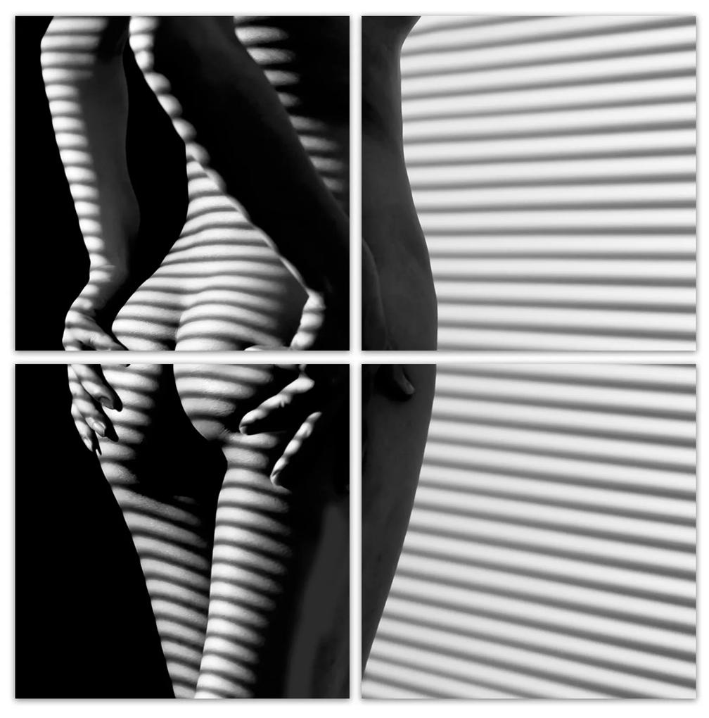 Malvis ® Obraz Nahá žena Velikost (šířka x výška): čtyřdílný čtverec - 50x50 cm