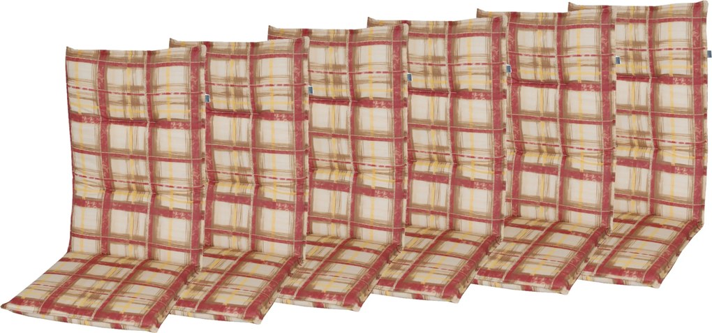 Doppler CLASSIC 9017 - set 6 ks polstrů na křeslo s vysokým opěradlem