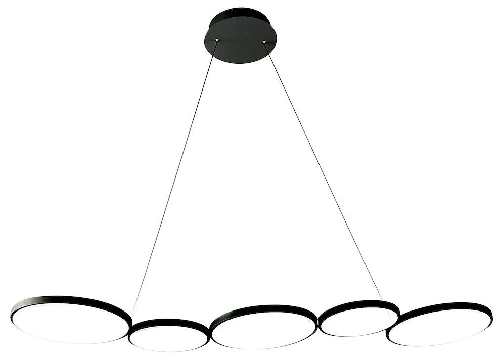 Závěsné LED svítidlo Olympia, 5x LED 50w, 4000k, b