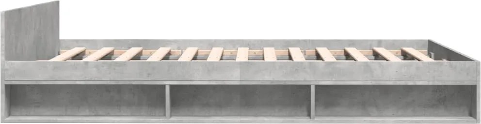 Rám postele se zásuvkami betonově šedý 120 x 200 cm kompozit 3280758