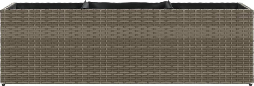 Zahradní truhlíky se 3 květináči 2 ks šedé 105 x 30 x 32 cm 3210524