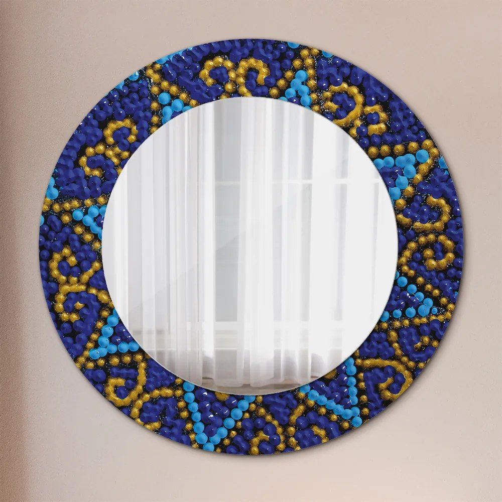 Kulaté dekorativní zrcadlo Dekorativní složení fi 50 cm