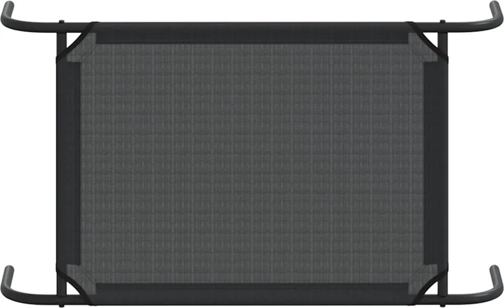 Vyvýšený psí pelíšek černý S textilen 170661