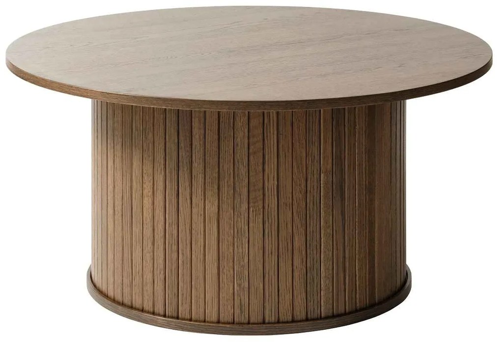 Designový konferenční stolek Vasiliy 90 cm kouřový dub