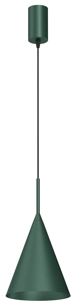Závěsné svítidlo Capital, 1x zelené kovové stínítko, (fi 17cm), gr