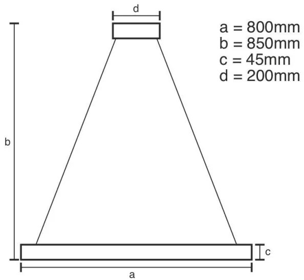LED Stmívatelný lustr na lanku LED/100W/230V 3000-6500K + dálkové ovládání