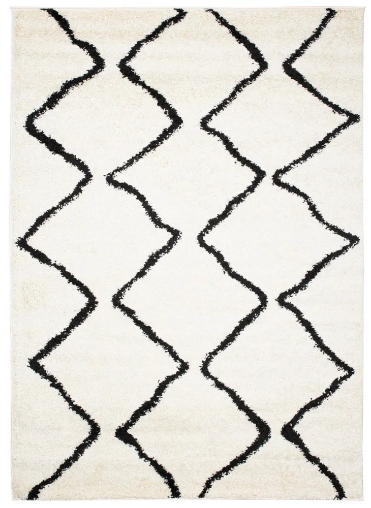 Kusový koberec shaggy Polta krémový 60x100cm