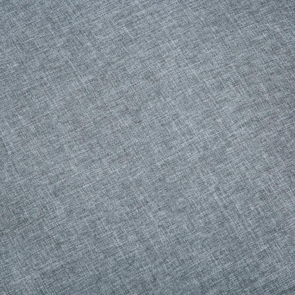 vidaXL 2místná pohovka s textilním čalouněním světle šedá