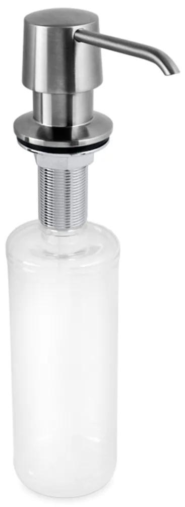 Bemeta Integrovaný dávkovač mýdla/saponátu, 300 ml, nerez/plast, mat - 152109125