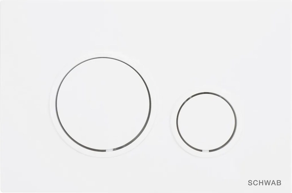 SCHWAB, SCHWAB VELA ovládací tlačítko, 247x165 mm, bílá lesk, P47-0130-0253