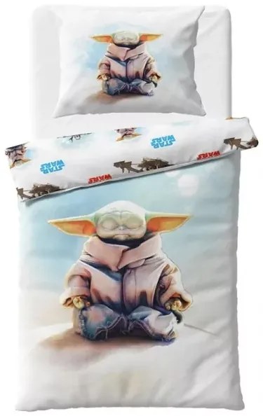Carbotex povlečení bavlna Star Wars Baby Yoda 140x200, 70x90 cm
