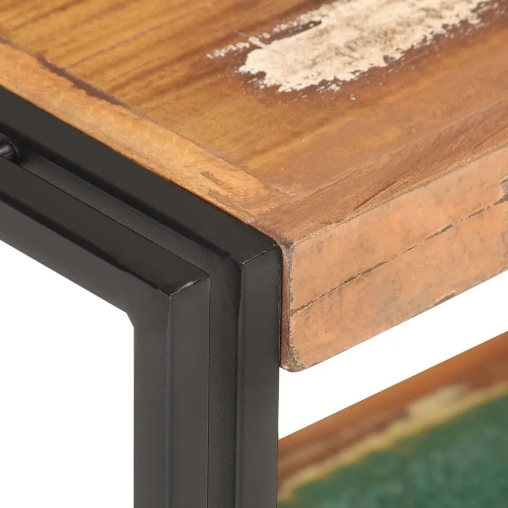 vidaXL TV stolek 120 x 30 x 40 cm masivní recyklované dřevo [320681] Barva: Černá