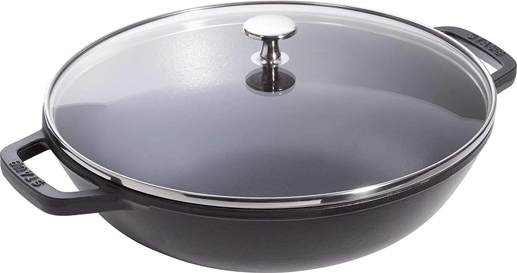 Staub wok se skleněnou poklicí 37cm