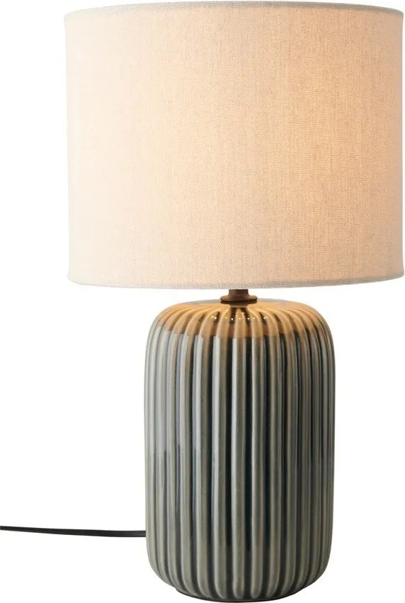 Šedá/béžová látková stolní lampa (výška 36 cm) Mizu – Ellos Home