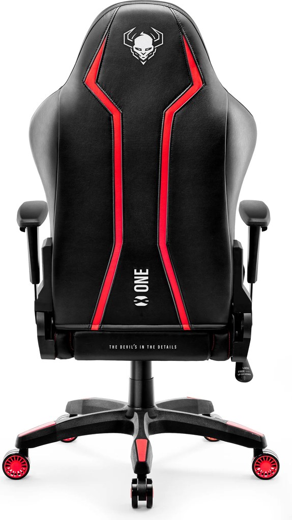 Herní křeslo z eko kůže King Size, černý-červený: Diablo X-One 2.0