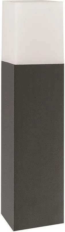 NV 71371102 Venkovní sloupkové svítidlo STICK tmavě šedý hliník bílý akryl E27 1x12W 220-240V IP54 bez žárovky - NOVA LUCE