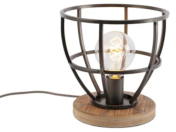 Průmyslová stolní lampa černá - Arthur