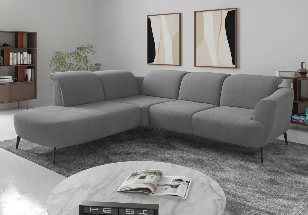 XXXLutz ROHOVÁ SEDAČKA, textil, šedá Sit & More - Sedací soupravy - 00014401852G