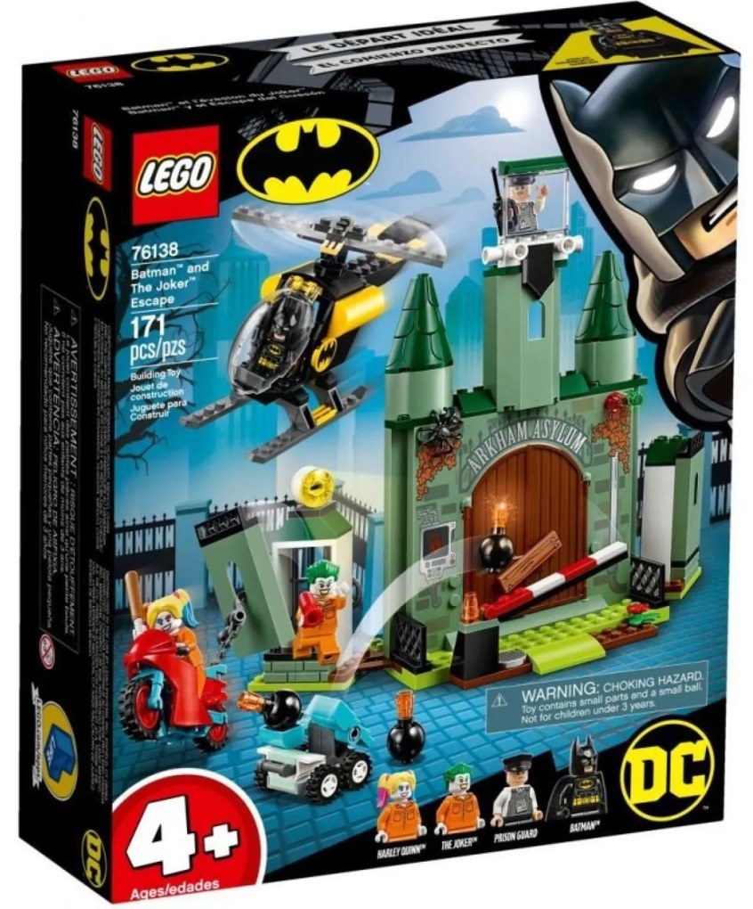 Lego stavebnice lego super heroes 76138 batman a útěk jokera