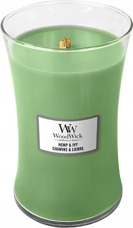 WoodWick velká svíčka Hemp & Ivy 609.5 g