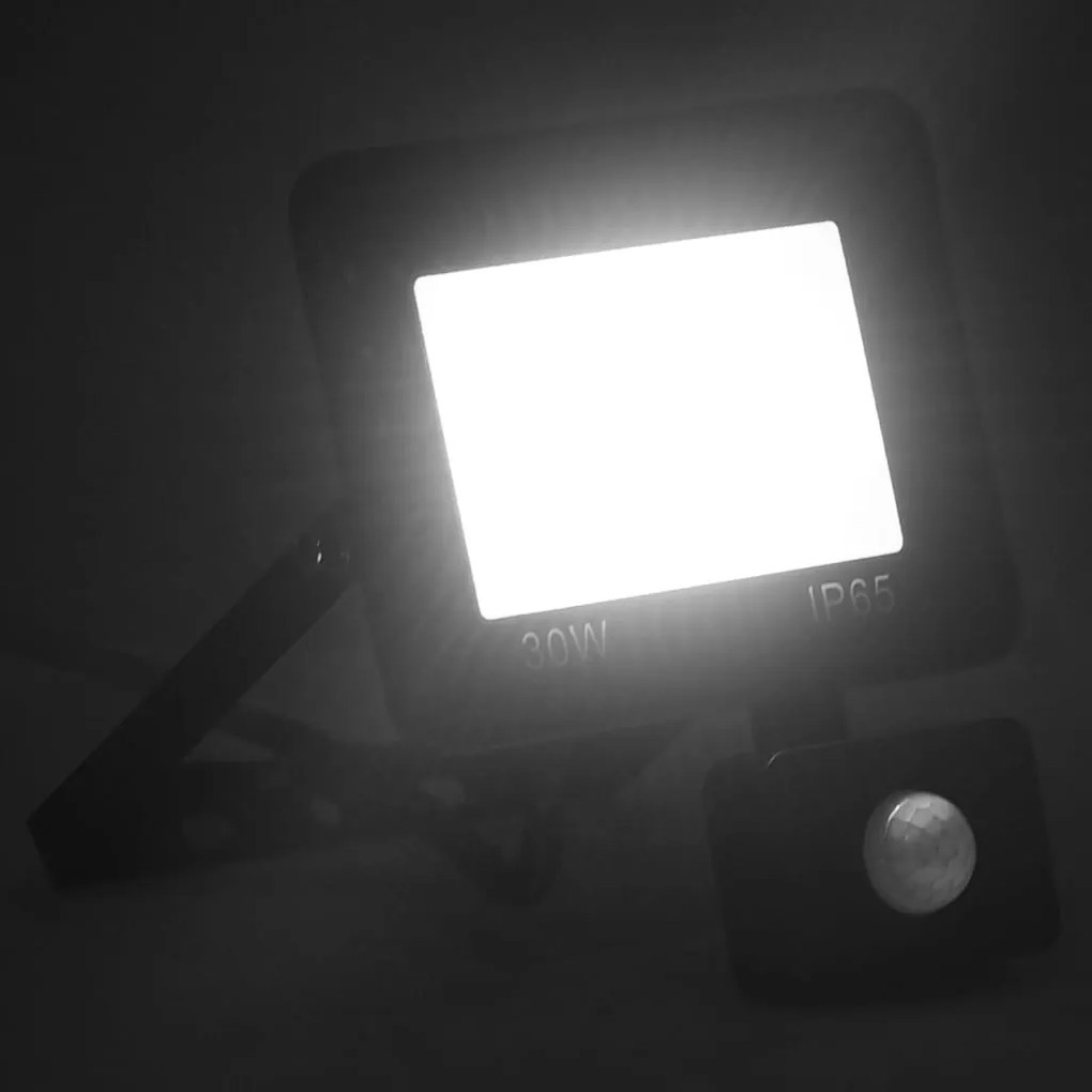 Led Reflektor Se Senzorem Studené Bílé Světlo