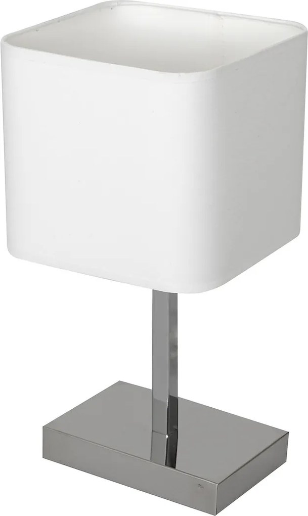 Stolní lampa Napoli, 1x bílé textilní stínítko,