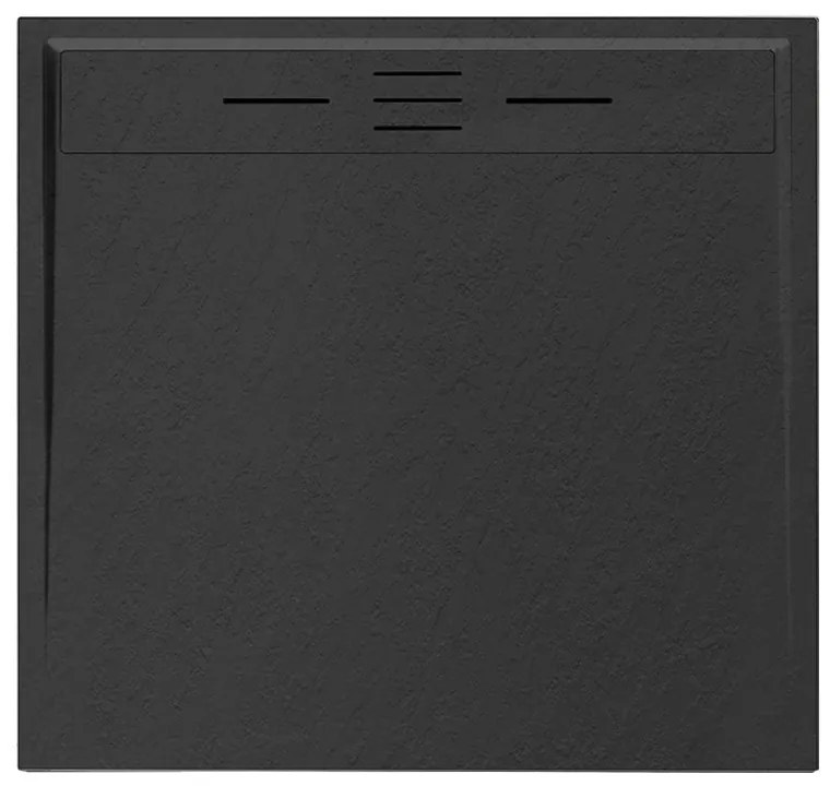 BPS-koupelny Čtvercová akrylátová sprchová vanička HYD-SSV-DEKO 100x100 černá