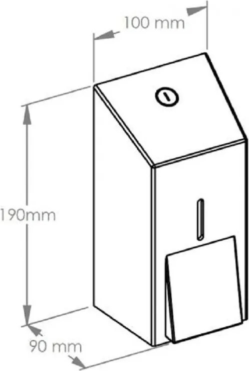 Merida STELLA MINI - nerezový dávkovač tekutého mýdla 0,4 l, černý