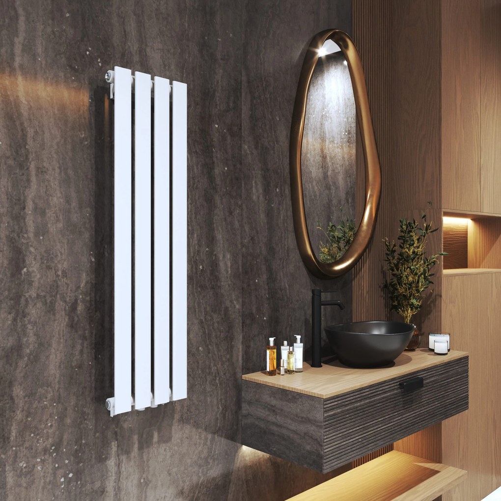 Gamma Vertical, topné těleso 296x1100 mm, 368 W, bílá matná, GMA-VERT-1100296-WH
