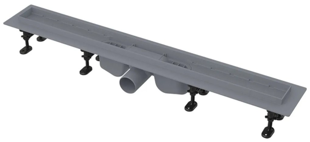 Alca - Sprchový žlab Optimal 85 cm, s okrajem pro perforovaný rošt nebo vložení dlažby APZ12-850