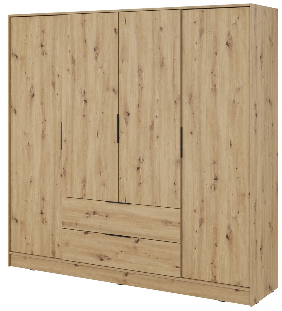 Šatní skříň Kelly 4D 206 cm dub artisan