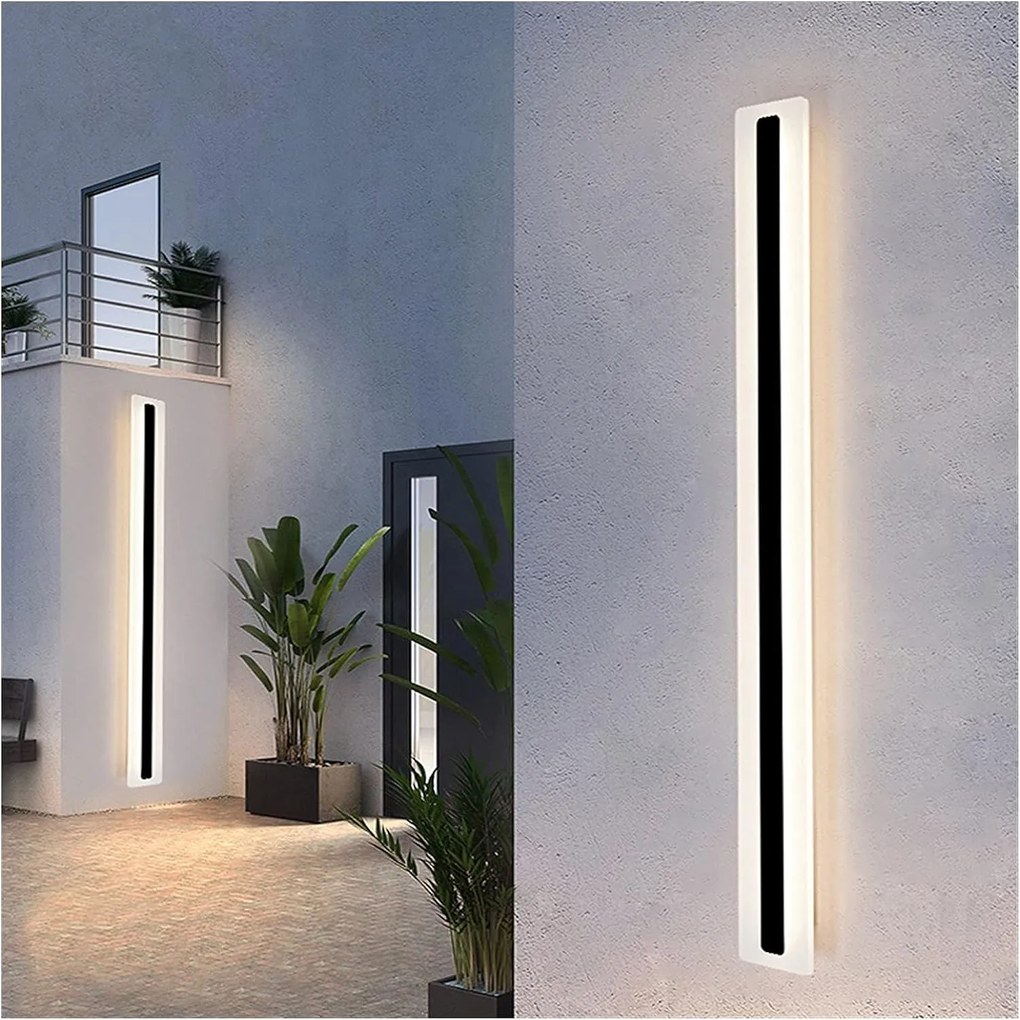 LEDSVITI OT-HWQD-9-150/8cm/wide/3000K Černé LED moderní nástěnné svítidlo strip 45W P 150cm/8cm IP65 3000K