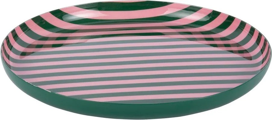 Zelený/světle růžový železný talíř ø 22 cm Animado – PT LIVING