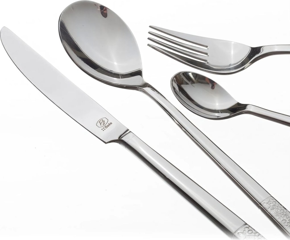 Příbory Fiori Platinum pro 6 osob 24 kusů