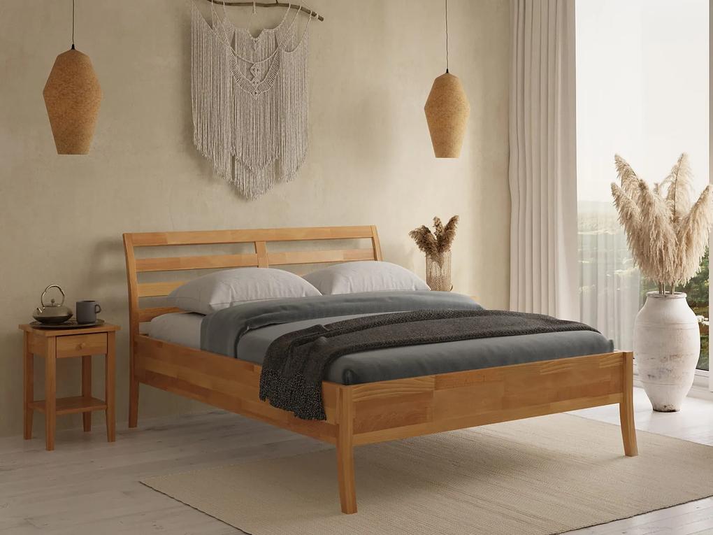 Vysoká postel z bukového dřeva 160x200 cm Ardoz skandinávské