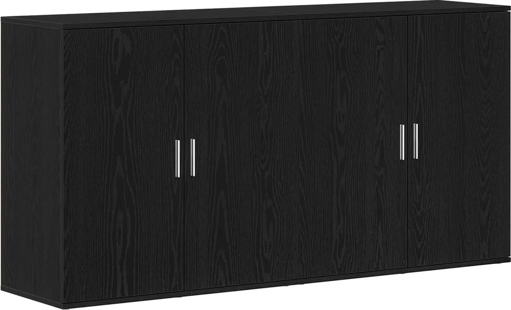 Servírovací skříň 2 ks Černý dub 79 x 38 x 80 cm 3334310