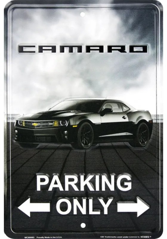 Plechová cedule Camaro Parking, 20cm x 30cm