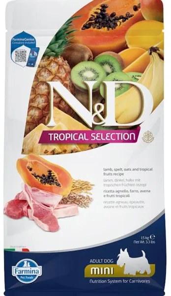 N&D TROPICAL SELECTION Dog LG Lamb Adult Mini 1,5 kg